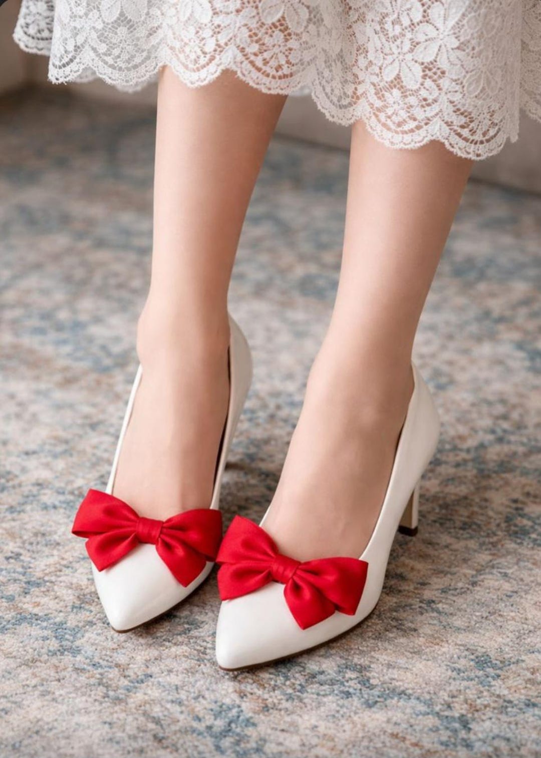 Red Bow Shoe Clips, Bridal Shoe Accessory, Bows for Shoes - Etsy