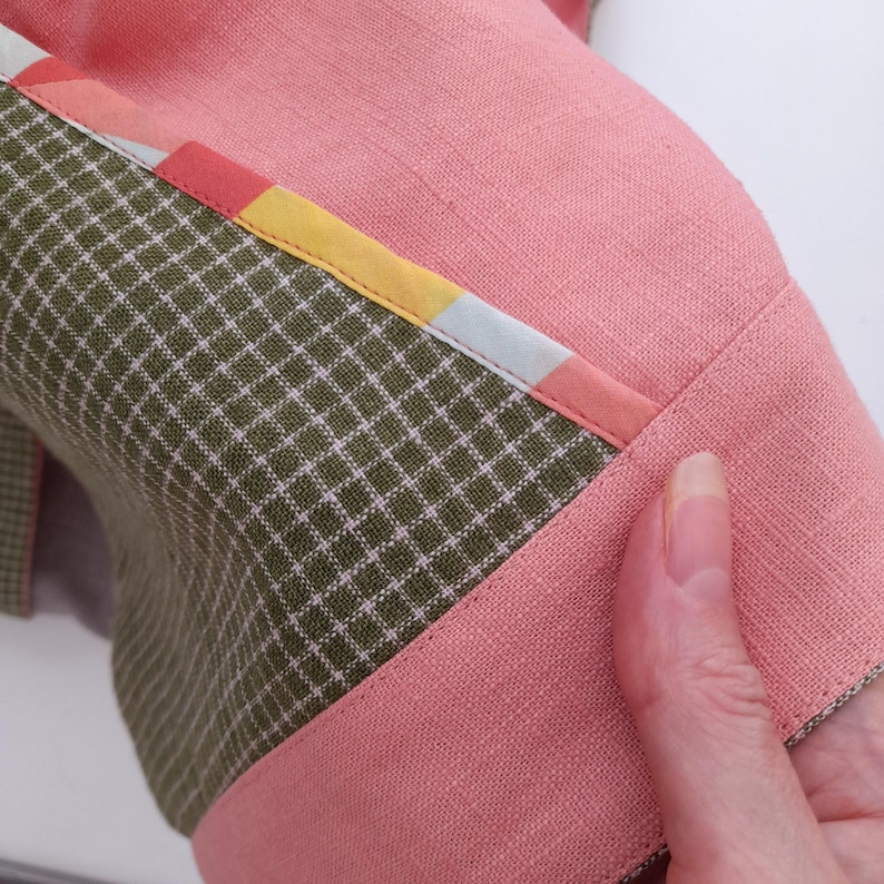 Unique Colourful Linen Batwing Jacket, Kimono Style Loose Fit Jacket ...