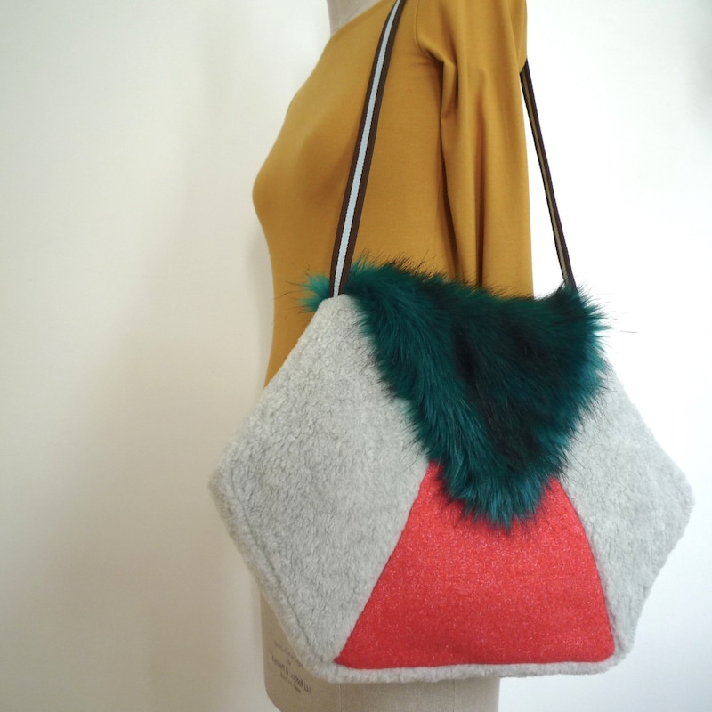 Color Block Handbag - Etsy