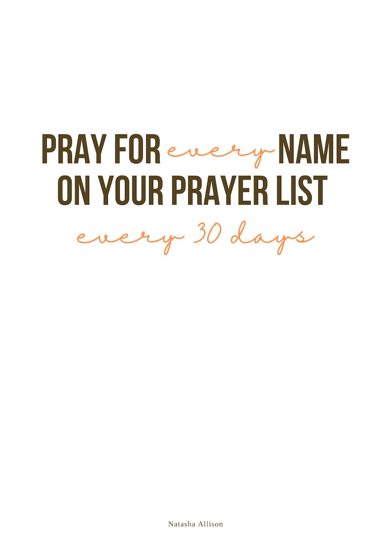 Perpetual Prayer Calendar | Christian Planner, Daily Journal (PDF ...