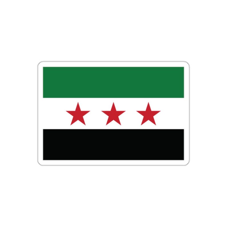 Syrian Flag Laptop Sticker Kiss-cut Sticker, Vinyl Decal, Political ...