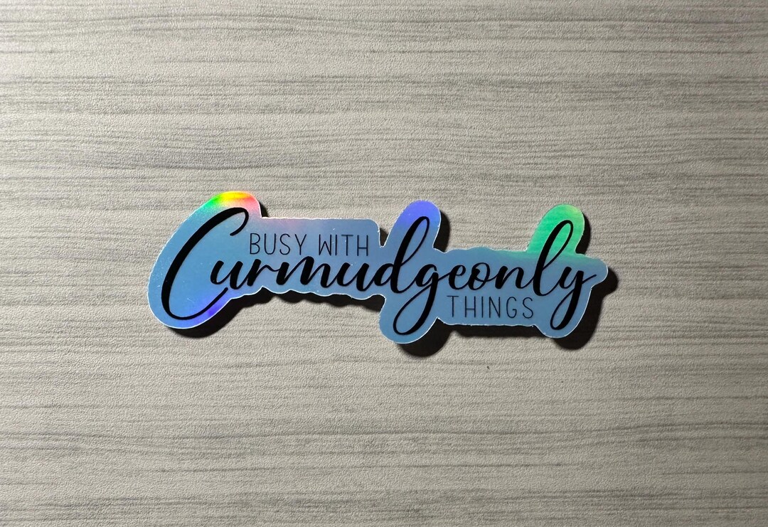 Curmudgeonly Things- Silver and Black - Etsy