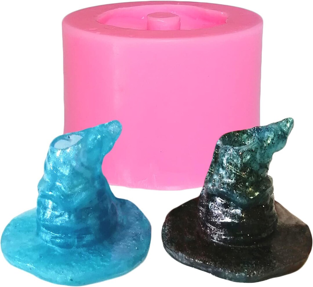 Cute Wizard Hat Shaped Straw Topper Silicone Mold for Epoxy Resin ...