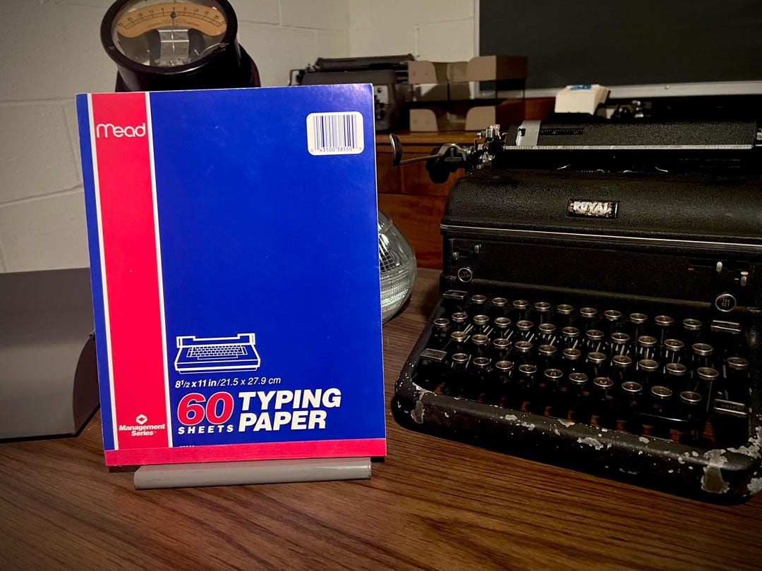 RETRO TYPEWRITER PAPER - Manufactured by Mead Corporations (mead Item ...