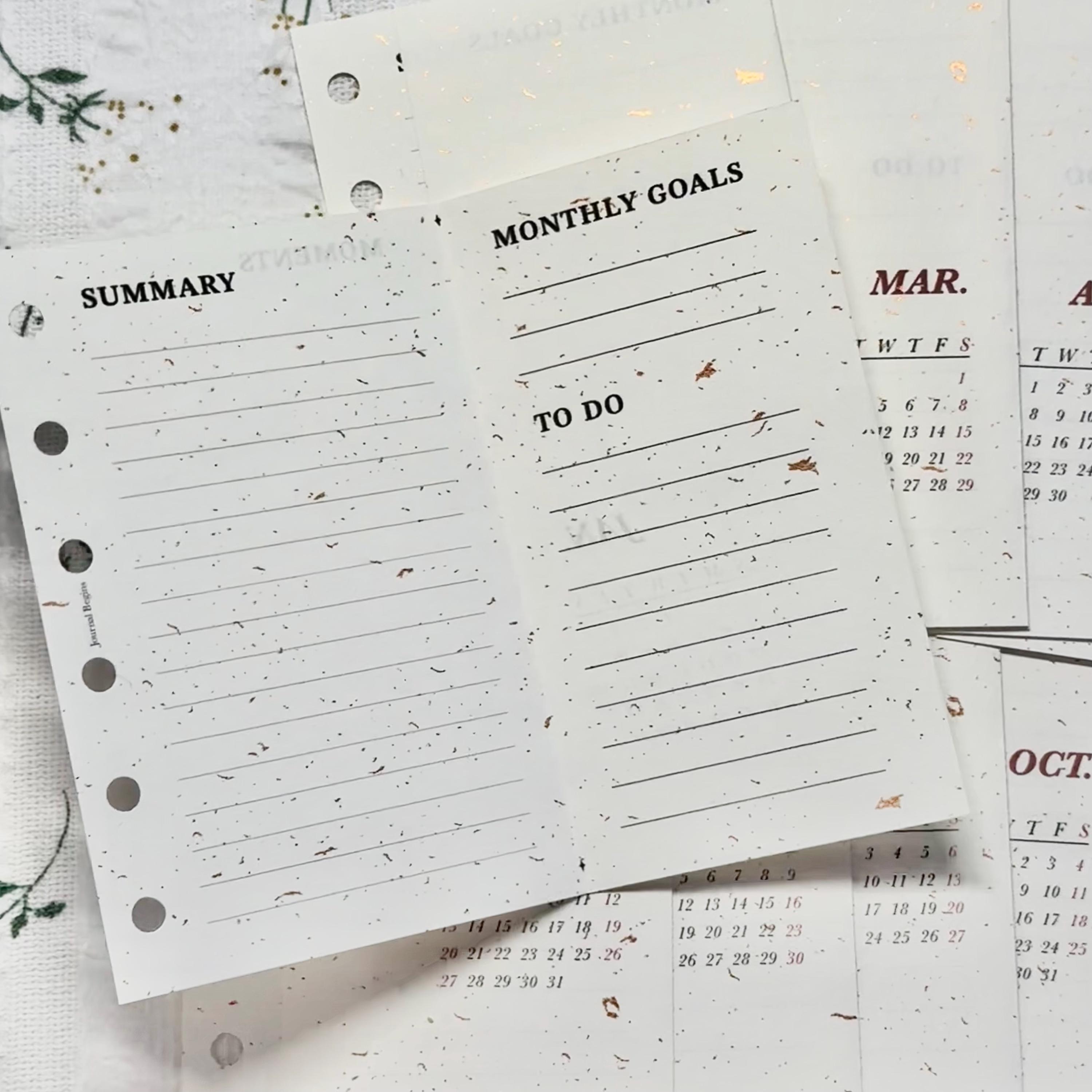 2025 Planner Calendar Dividers INSERT PACK Binder Inserts - Etsy