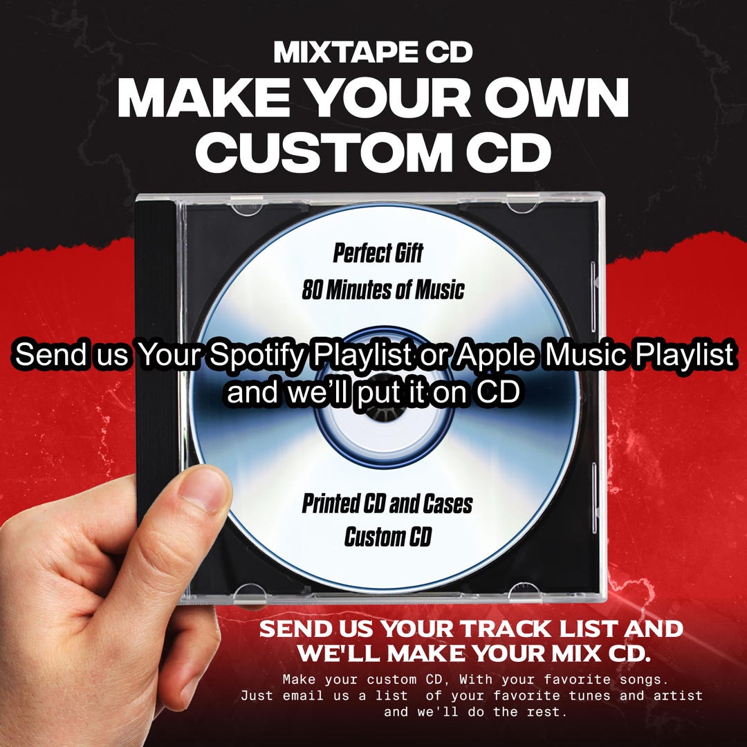 Custom Mix CD- Personalized Mix Cd, We Will Burn a Mix Cd for You From ...