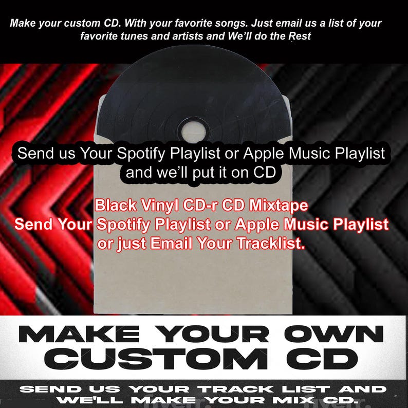Custom Mixtape CD: Personalized Music Mix - Etsy