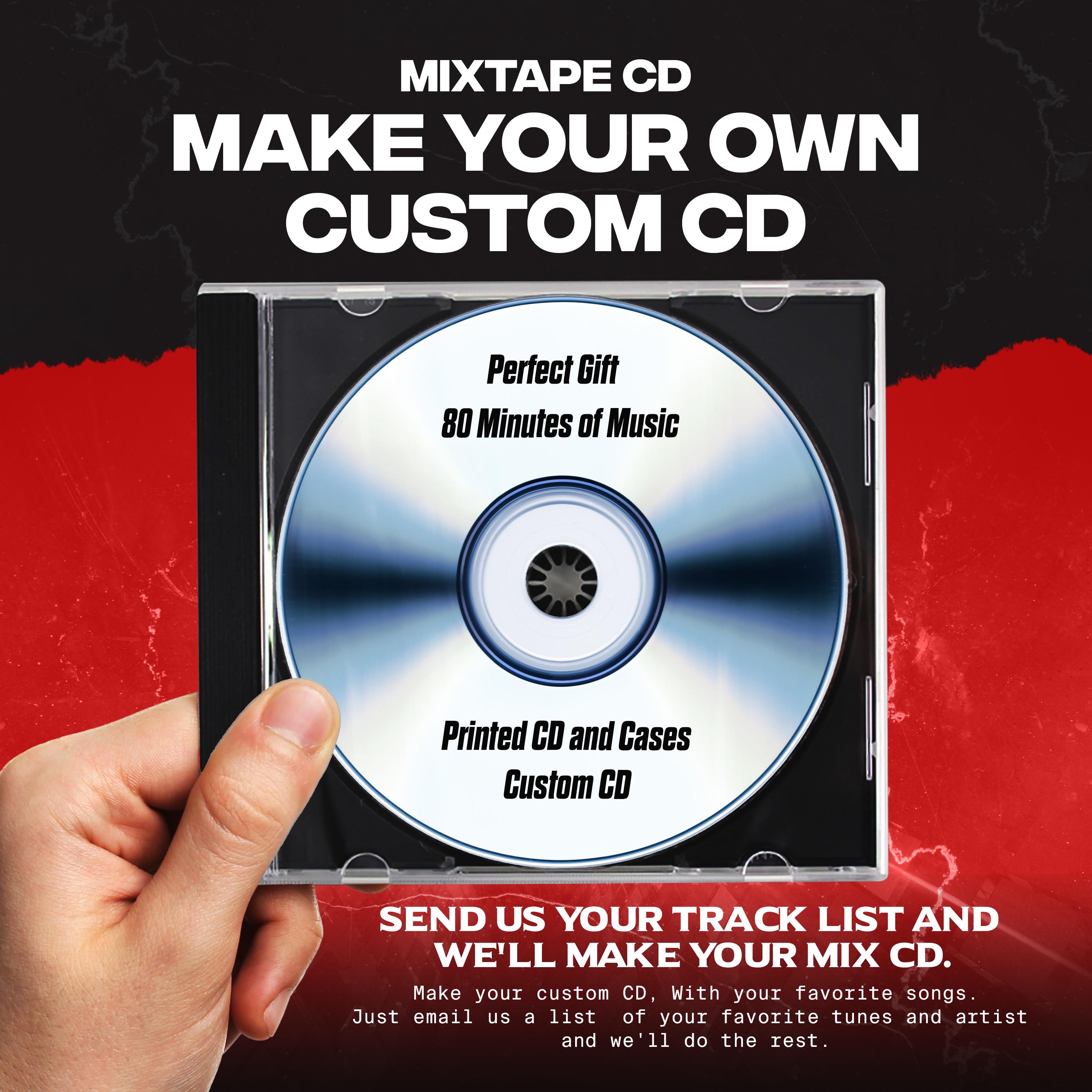 Mix CD, Custom Mix CD, CD Mixtape, Mixtape Cd, 80 Minutes, Spotify ...