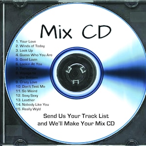 Custom Mix CD, Spotify Playlist to CD , 80 Minute Mixtape, CD Mixtape ...