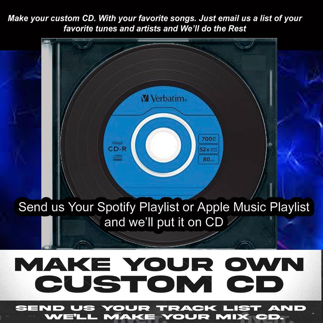 Mix CD, Mixtape CD, We'll Make Your Own CD Mixtape Compact Disc Digital ...
