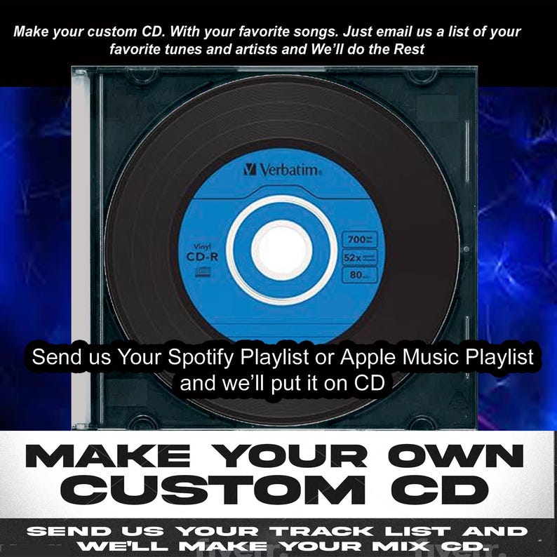 Custom Mix CD: Personalized Mixtape From Your Playlist - Etsy