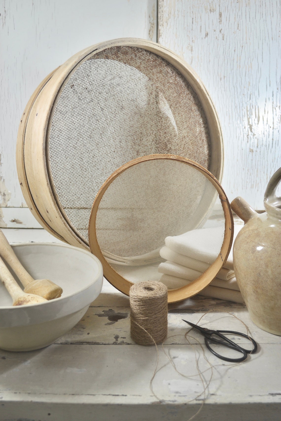 Antique French Giant Grain Sieve/primitive French 46cm - Etsy