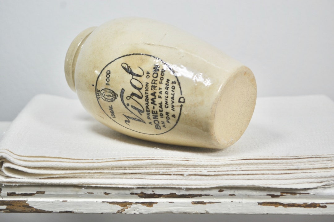 Victorian Medium Virol Bone Marrow Medicine Stoneware Pot - Etsy