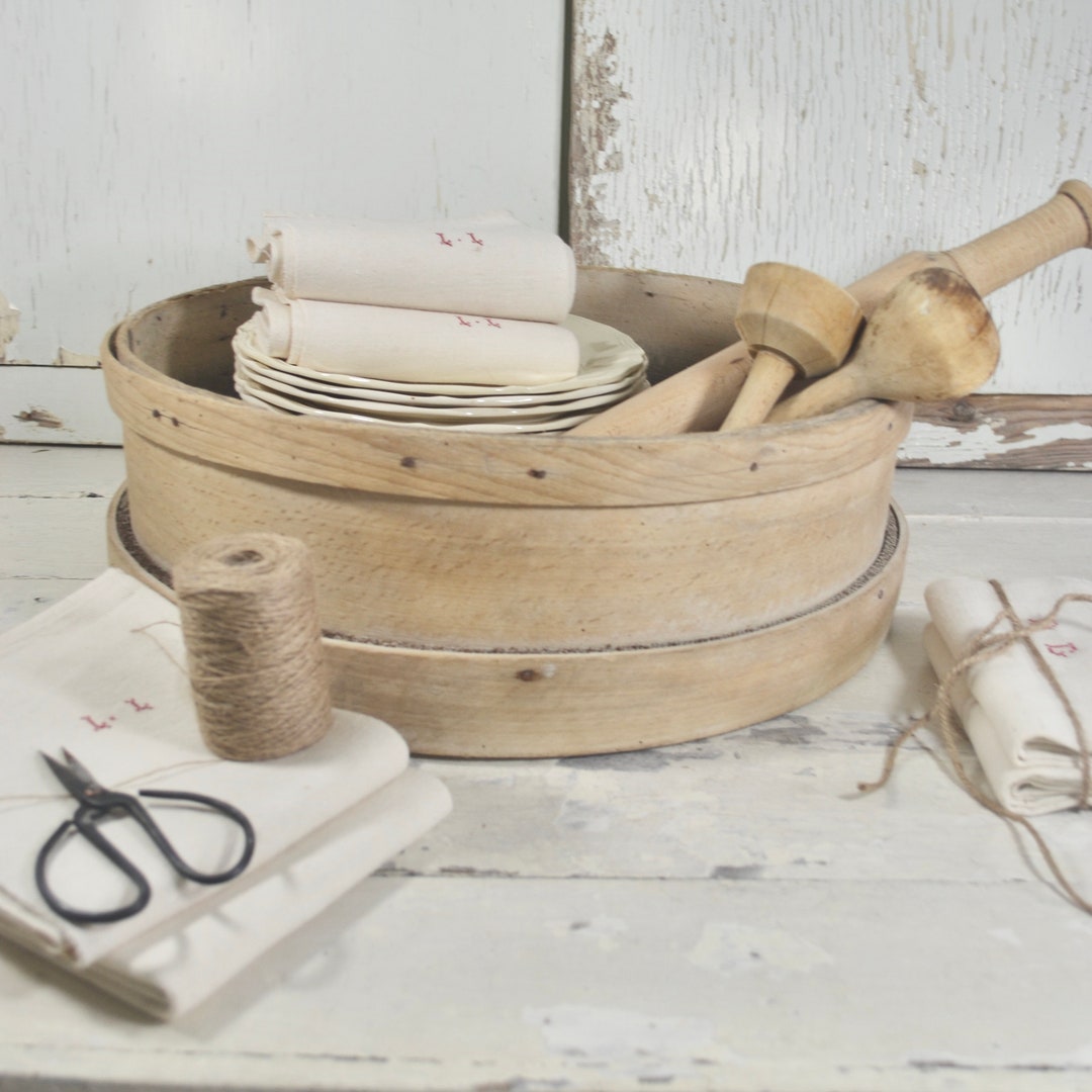 Antique French Giant Grain Sieve/primitive French 46cm Diameter - Etsy