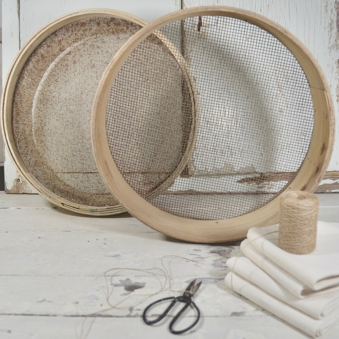 Antique French Giant Grain Sieve/primitive French 46cm - Etsy