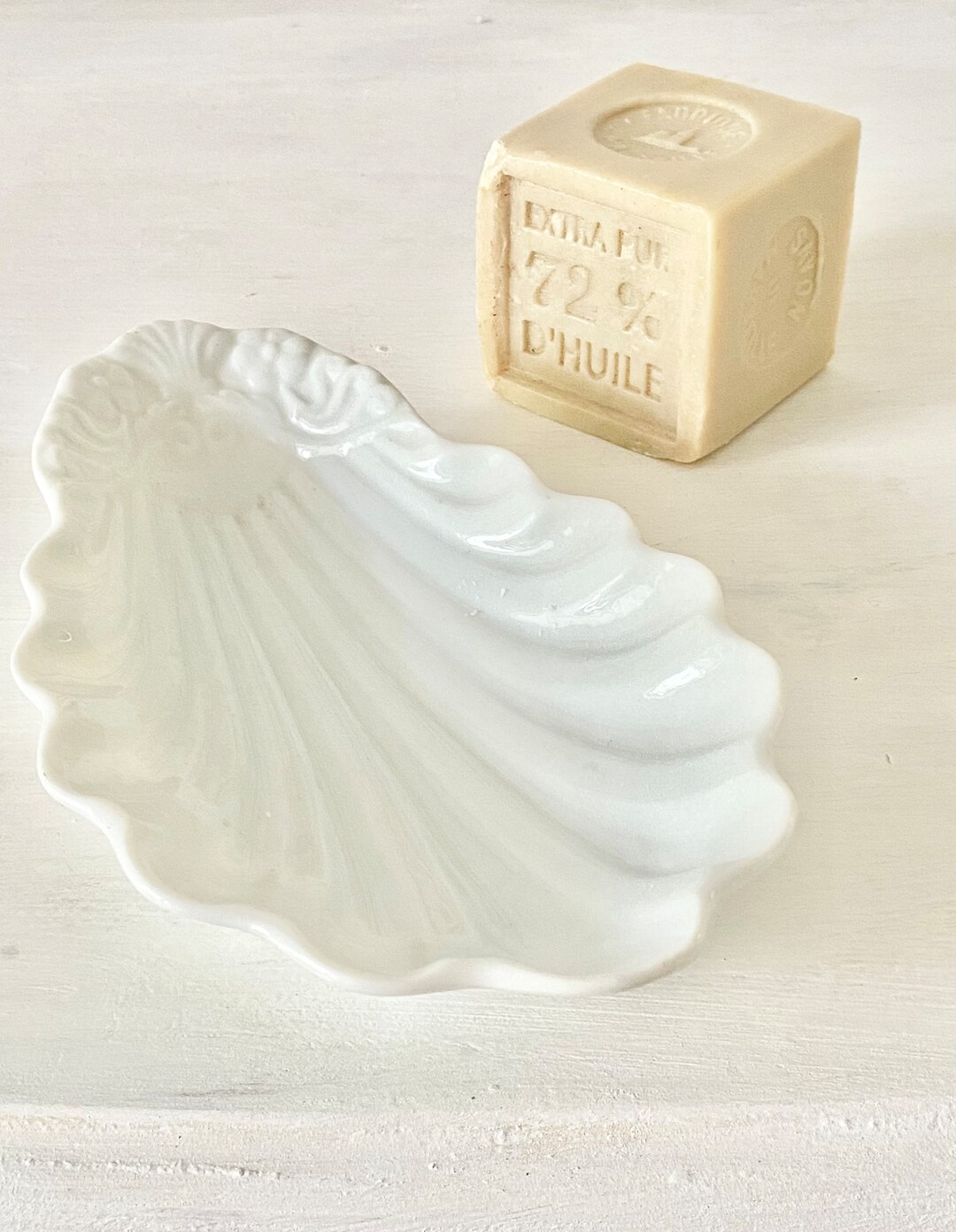 Antique French White Porcelain Shell Shaped Soap Dish - Etsy
