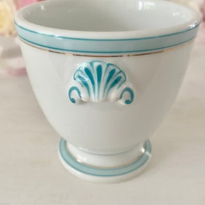 Beautiful Antique French Limoges White Porcelain Pot With Pale Blue ...