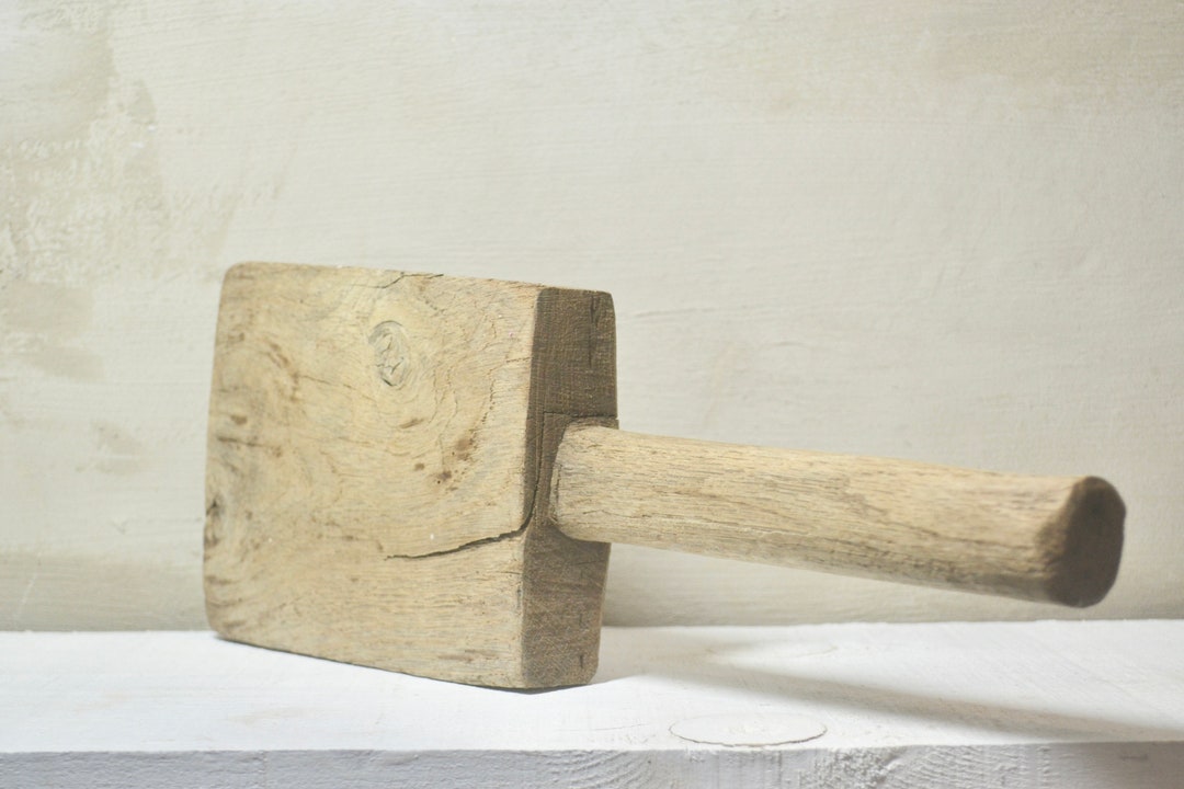 Primitive 19th Century Antique French Rustic Hand Carved Wooden Large ...