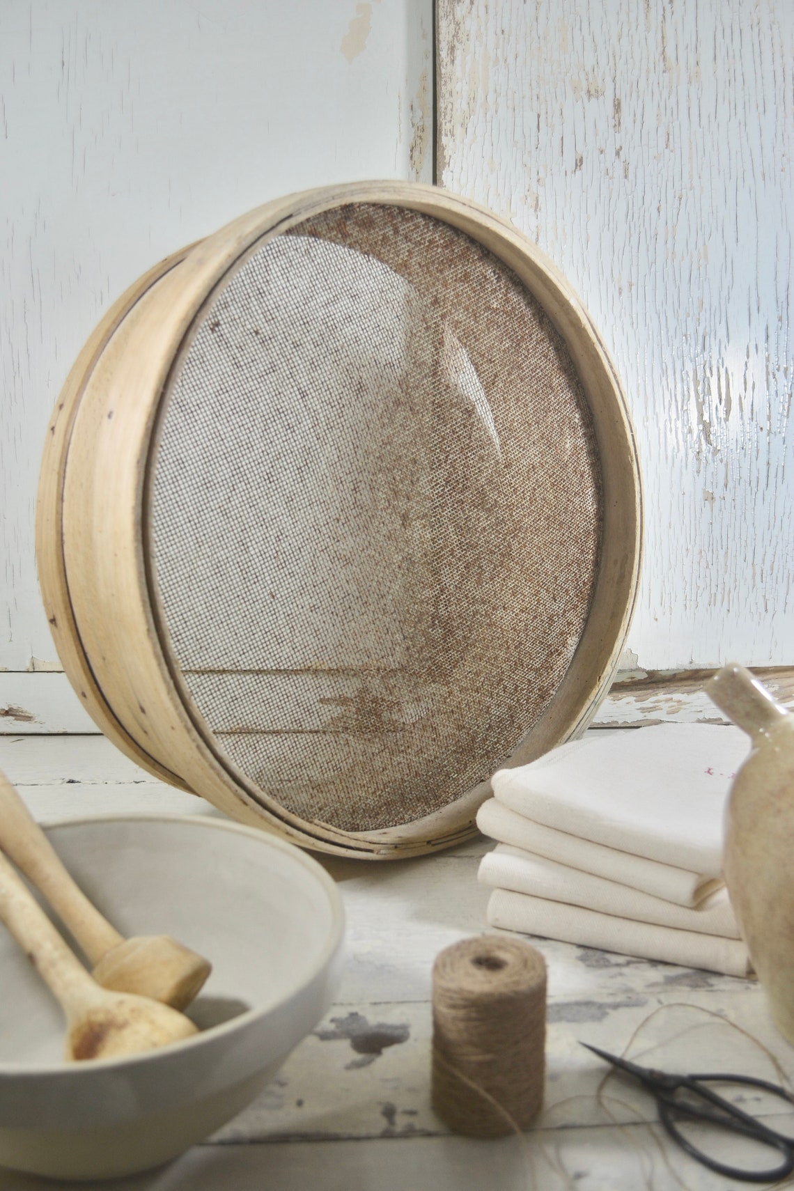 Antique French Giant Grain Sieve/primitive French 46cm - Etsy