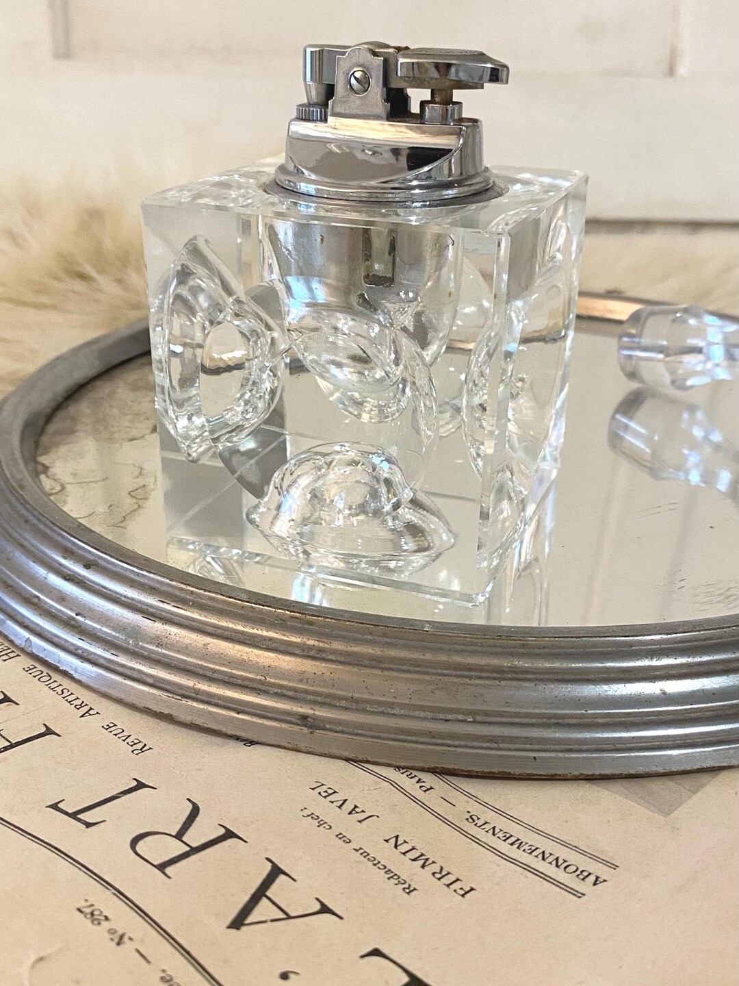 Antonio Imperatore Hand-cut Crystal Table Lighter, Italy 1970s - Etsy