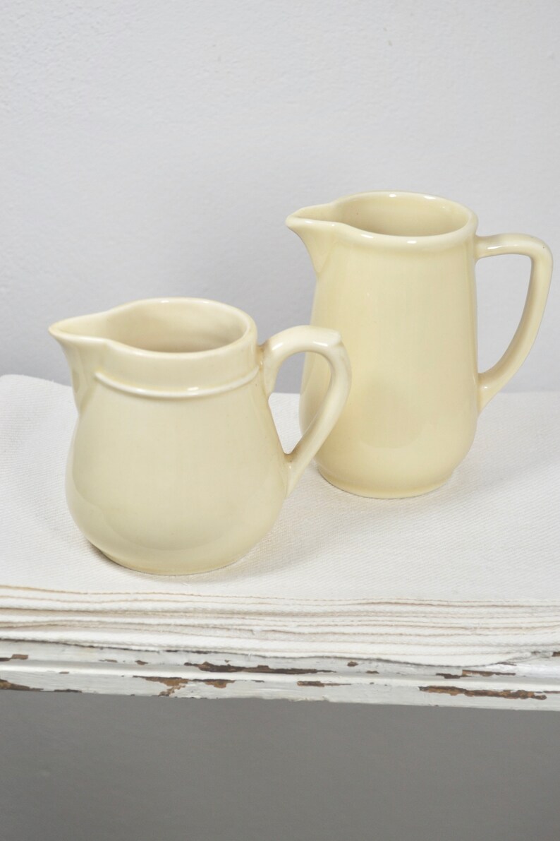 Vintage French Stoneware Creamer 200ml /french Kitchenware - Etsy