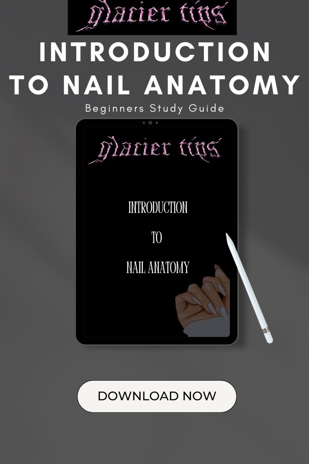 Nail Anatomy Course Manual | Digital Nail Tech Workbook | Beginner Nail ...