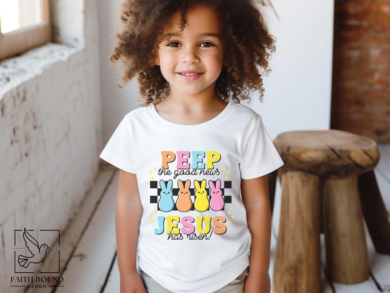 Retro Christian Easter PNG | "peep the Good News, Jesus Has Risen ...