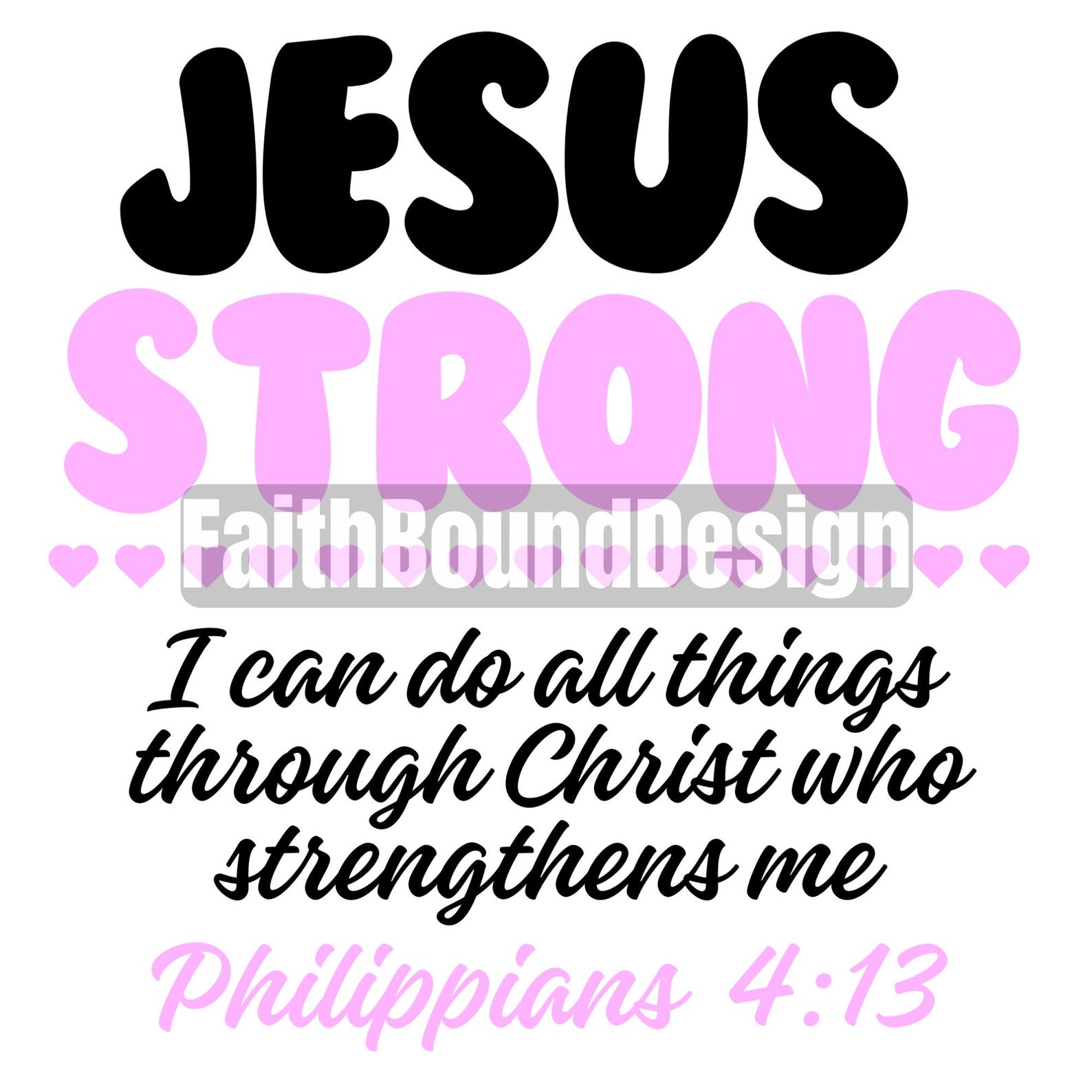 Jesus Strong SVG - Etsy