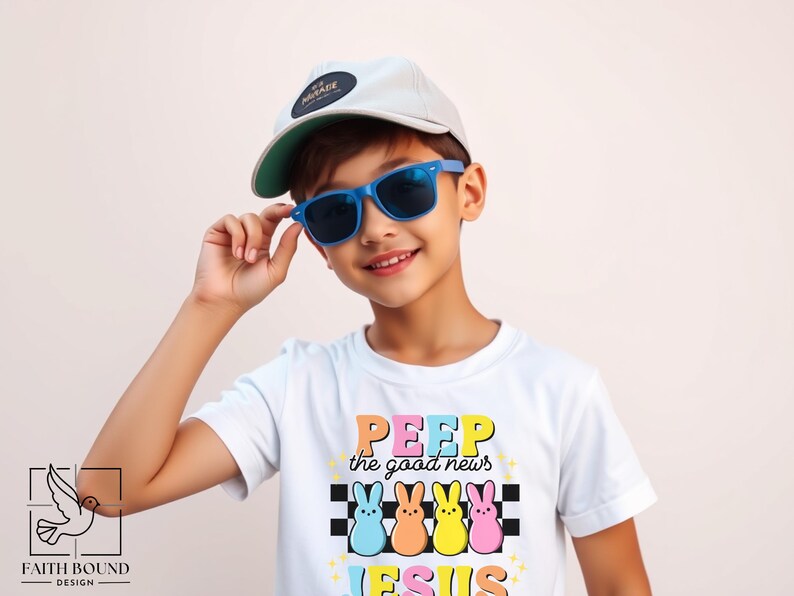 Retro Christian Easter PNG | "peep the Good News, Jesus Has Risen ...