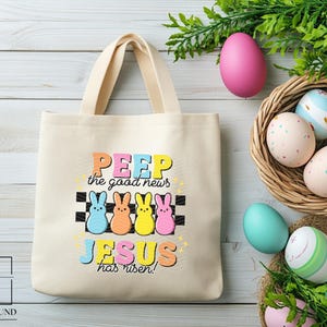 Retro Christian Easter PNG | "peep the Good News, Jesus Has Risen ...