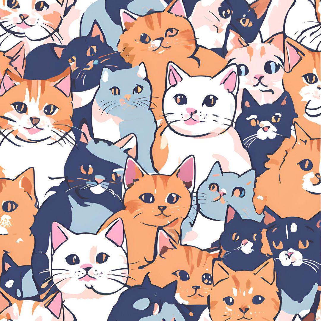 Cute Cat Patterns - Etsy