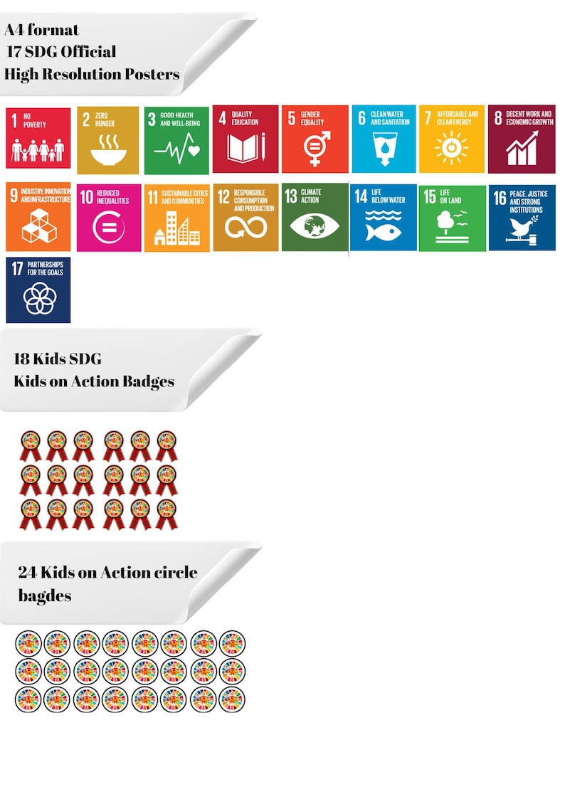 Sustainable Global Goals Classroom Decoration-flag-badge-poster-school ...