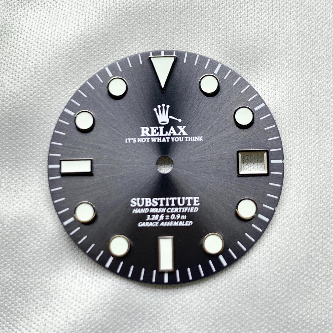 Dial Maker Sunburst Grey Relax Dial, Custom Dial,mod Dial,diy Dial ...