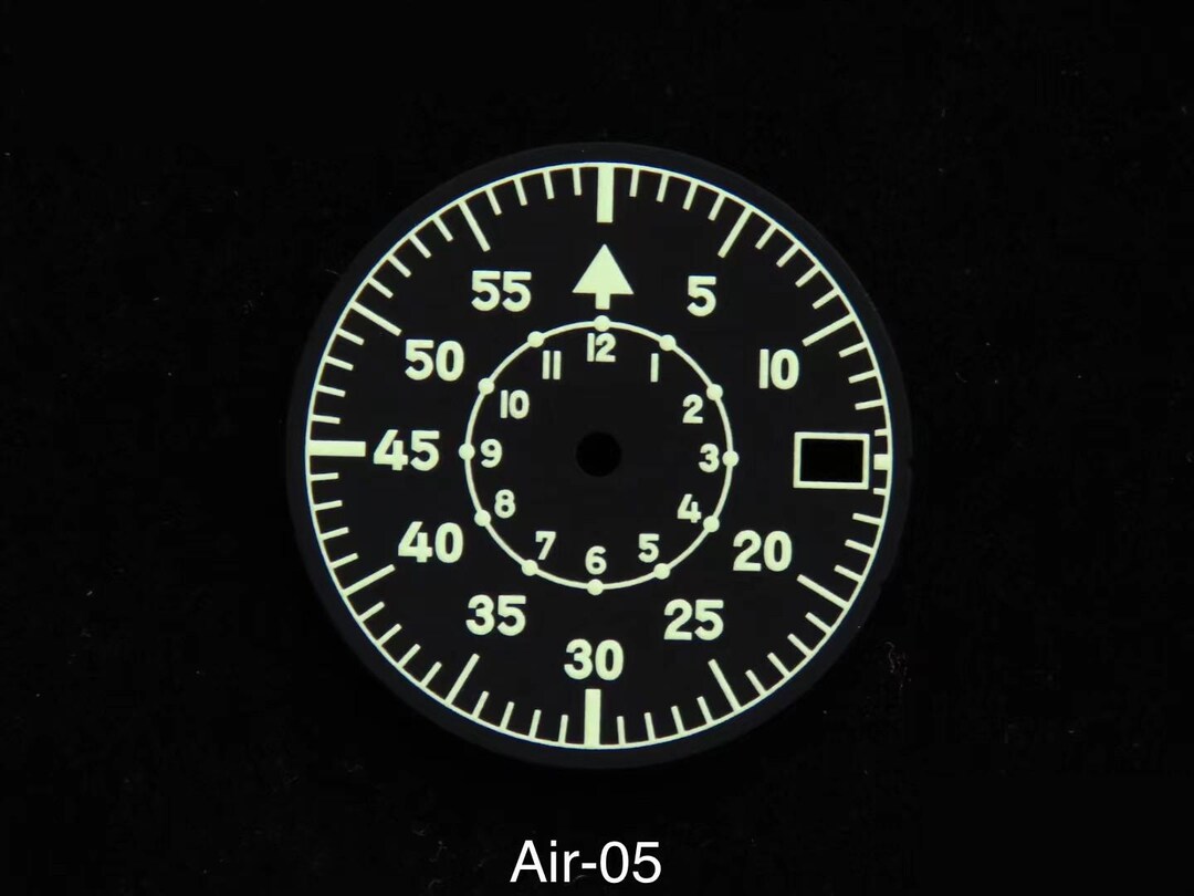 Pilot Dial Top Gun Dial Custom Dial,mod Dial,diy Dial ,watch Mod,nh35 ...