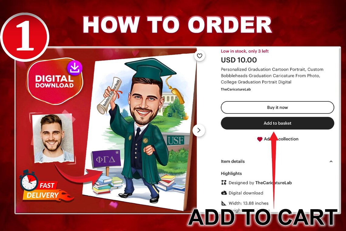 Personalized Super Boss Cartoon Portrait, Super Boss Caricature Drawing ...