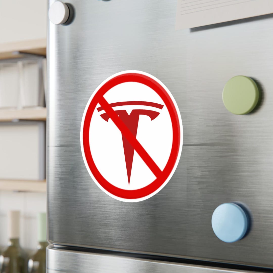 Anti Tesla, Anti Elon Sticker, Kiss-cut Vinyl Decals | Elon Went Crazy ...