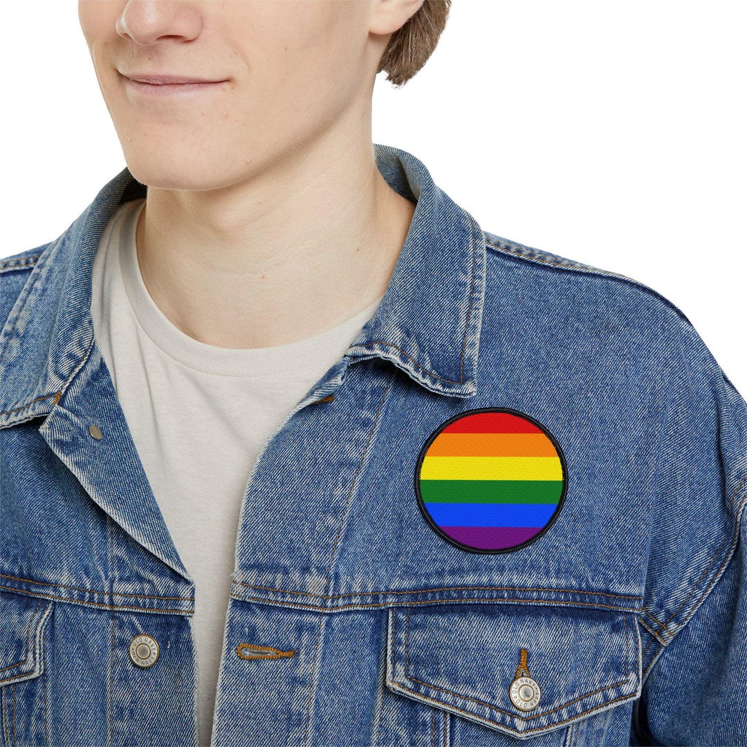 Rainbow LGBTQ+ Iron-on Patches for Denim Jackets: Colorful Pride ...