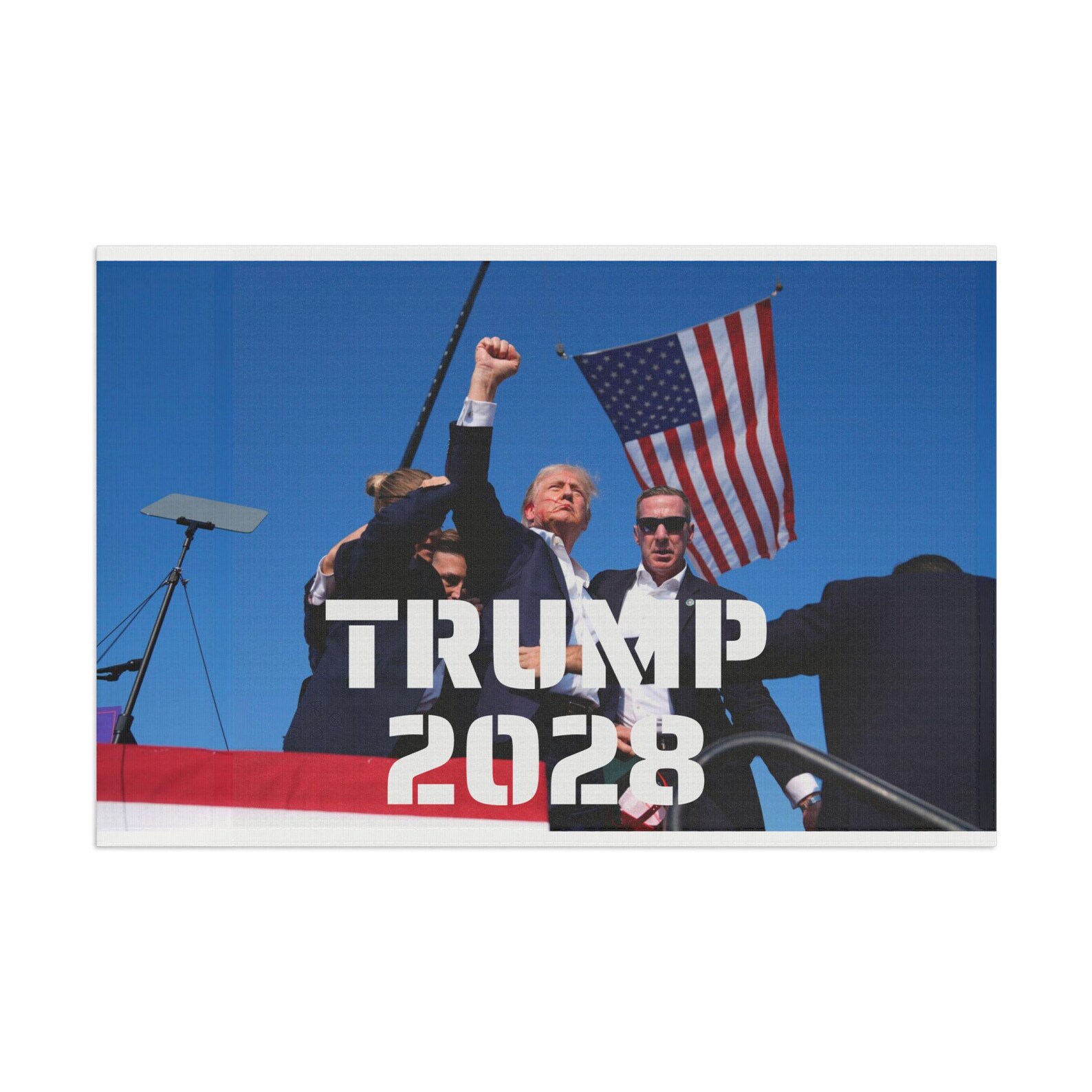 Trump 2028 Flag: Patriotic USA Banner, Political Home Decor - Etsy