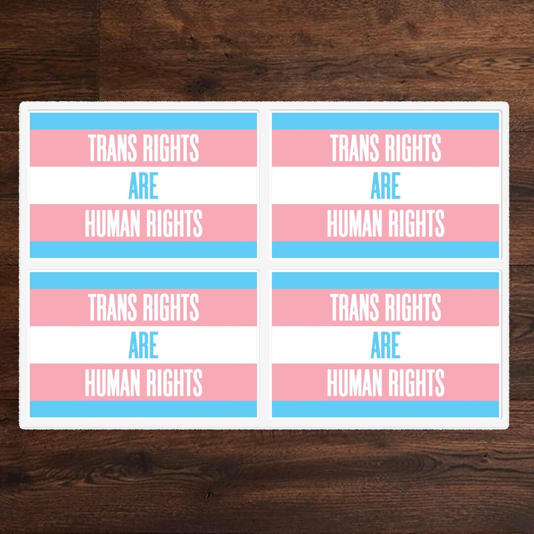Trans Rights Affirmation Sticker Sheets: LGBTQIA+ Pride Decor, Advocacy ...