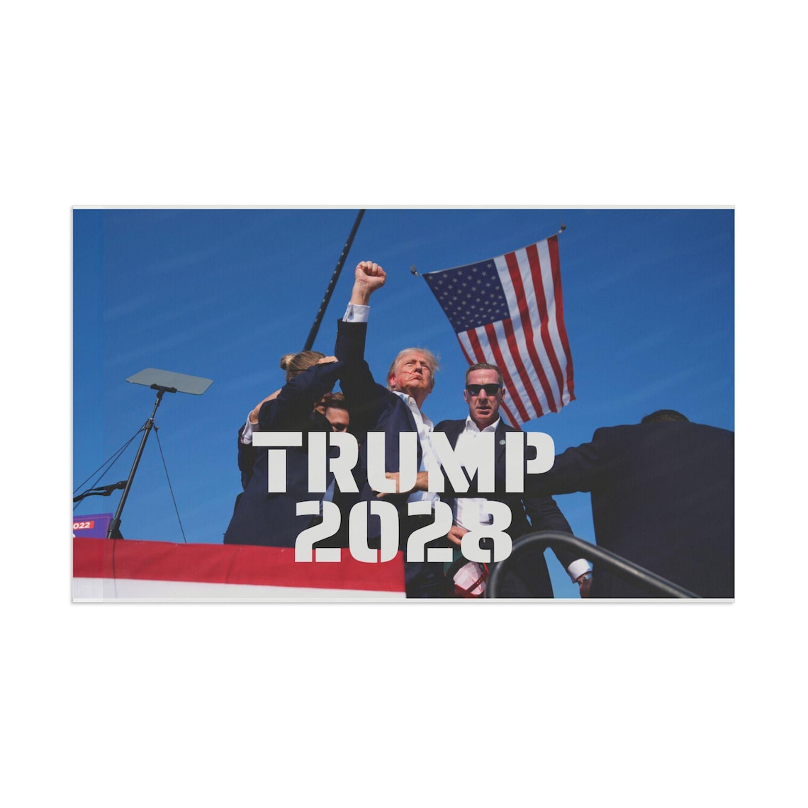 Trump 2028 Flag: Patriotic USA Banner, Political Home Decor - Etsy