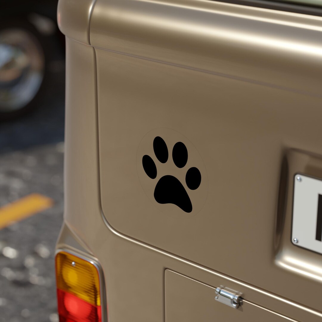 Paw Print Outdoor Sticker, Dog Lover Decal, Car Decoration, Pet ...