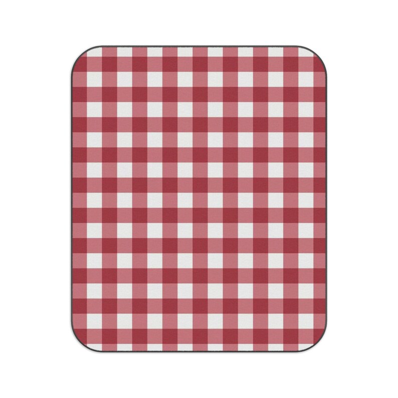 Classic Red Checkered Picnic Blanket - Outdoor Blanket, Checkered Throw ...