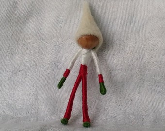 Miniature Christmas Elf in Christmas tree ornament | Etsy