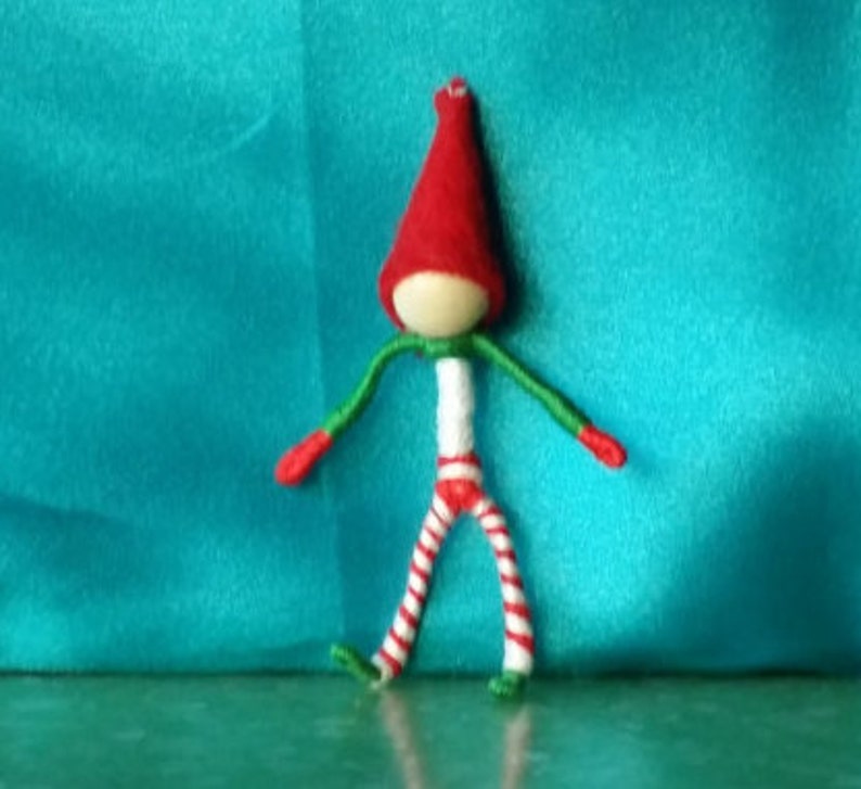 Miniature Christmas Elf in Christmas Tree Ornament - Etsy