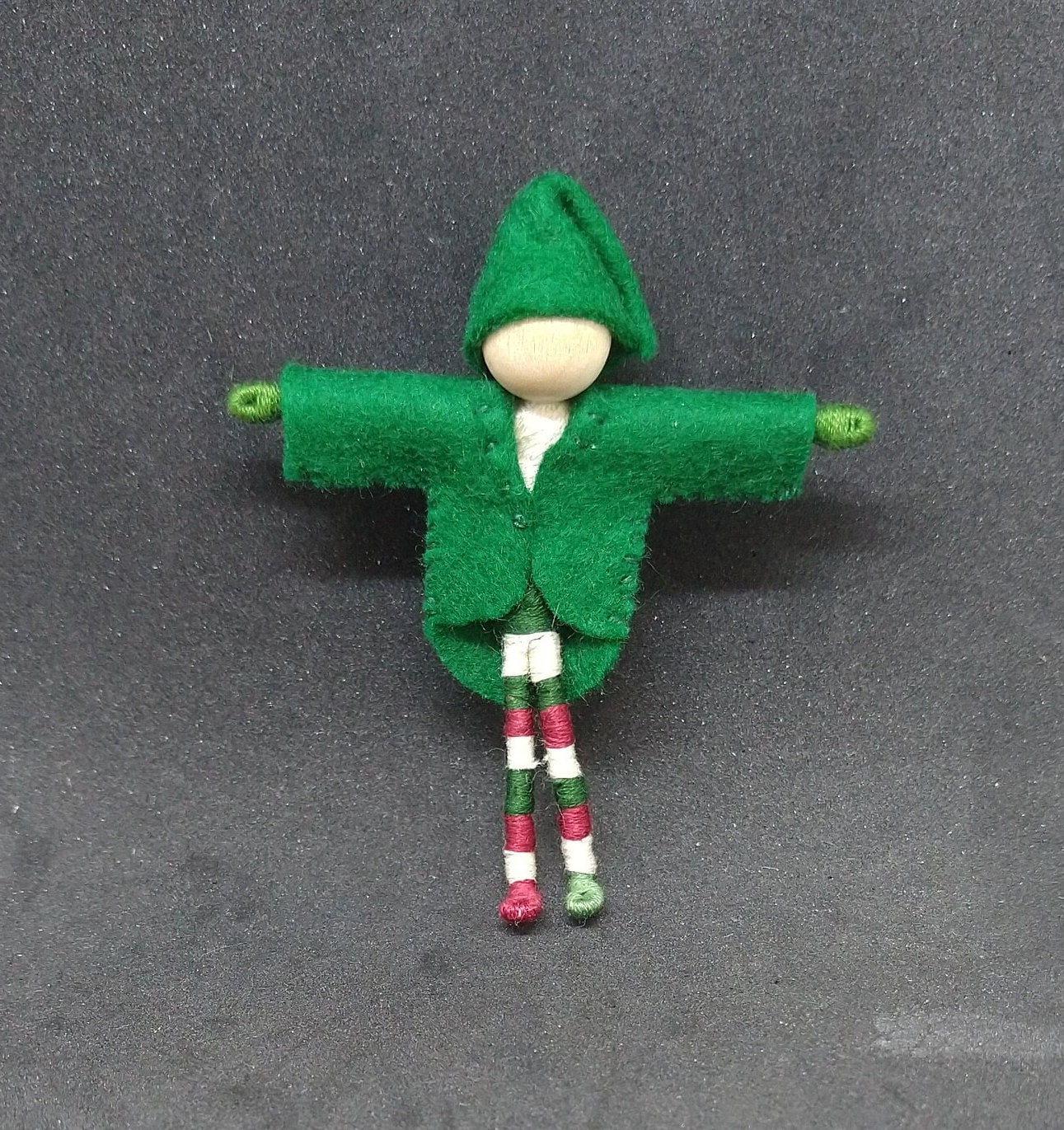 Christmas Elf - Green Mittens - Santa's Helper - Waldorf Doll, Bendy ...