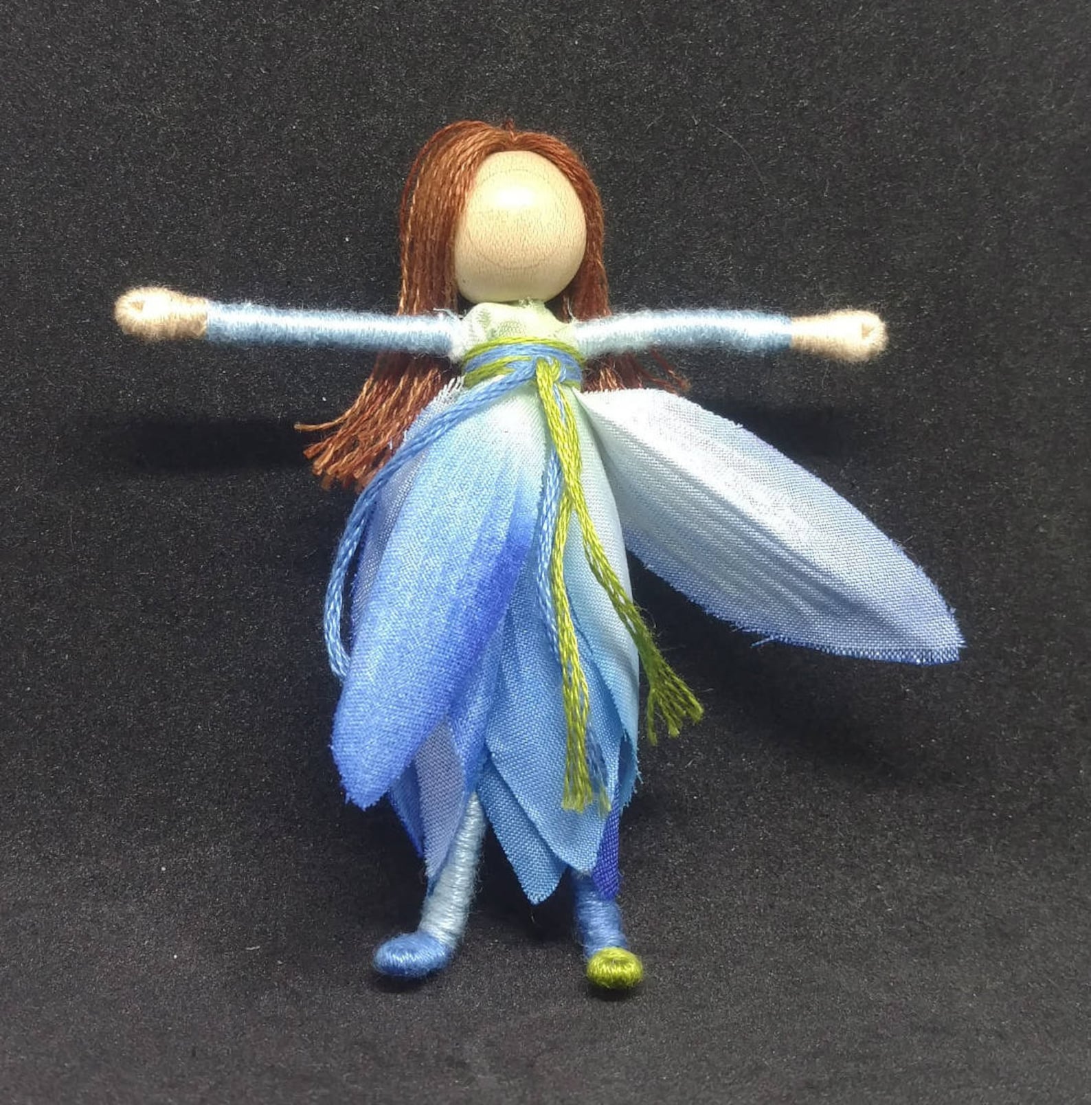 Blue Water Lily Flower Fairy, Garden Fairy, Fairy Doll, Waldorf Doll, Art Doll, Pixie - Etsy