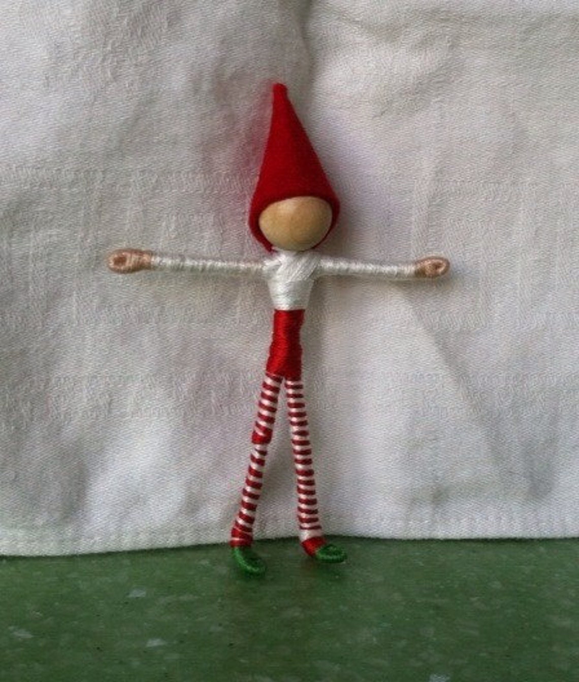 Christmas Elf - Green Mittens - Santa's Helper - Waldorf Doll, Bendy ...