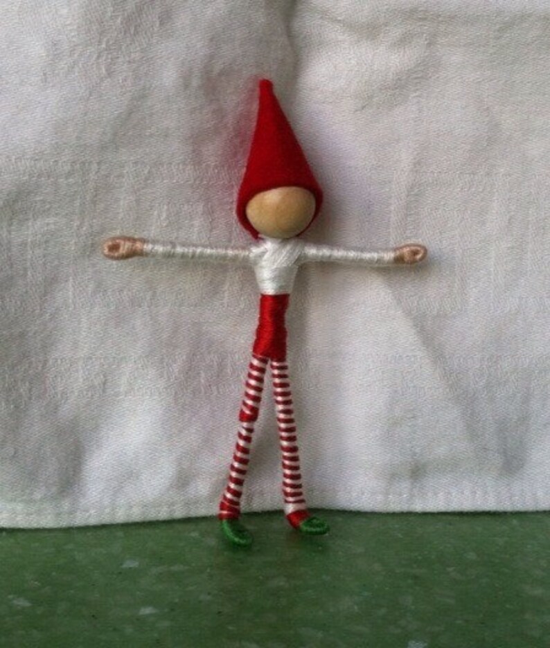 Christmas Elf - Green Mittens - Santa's Helper - Waldorf Doll, Bendy ...