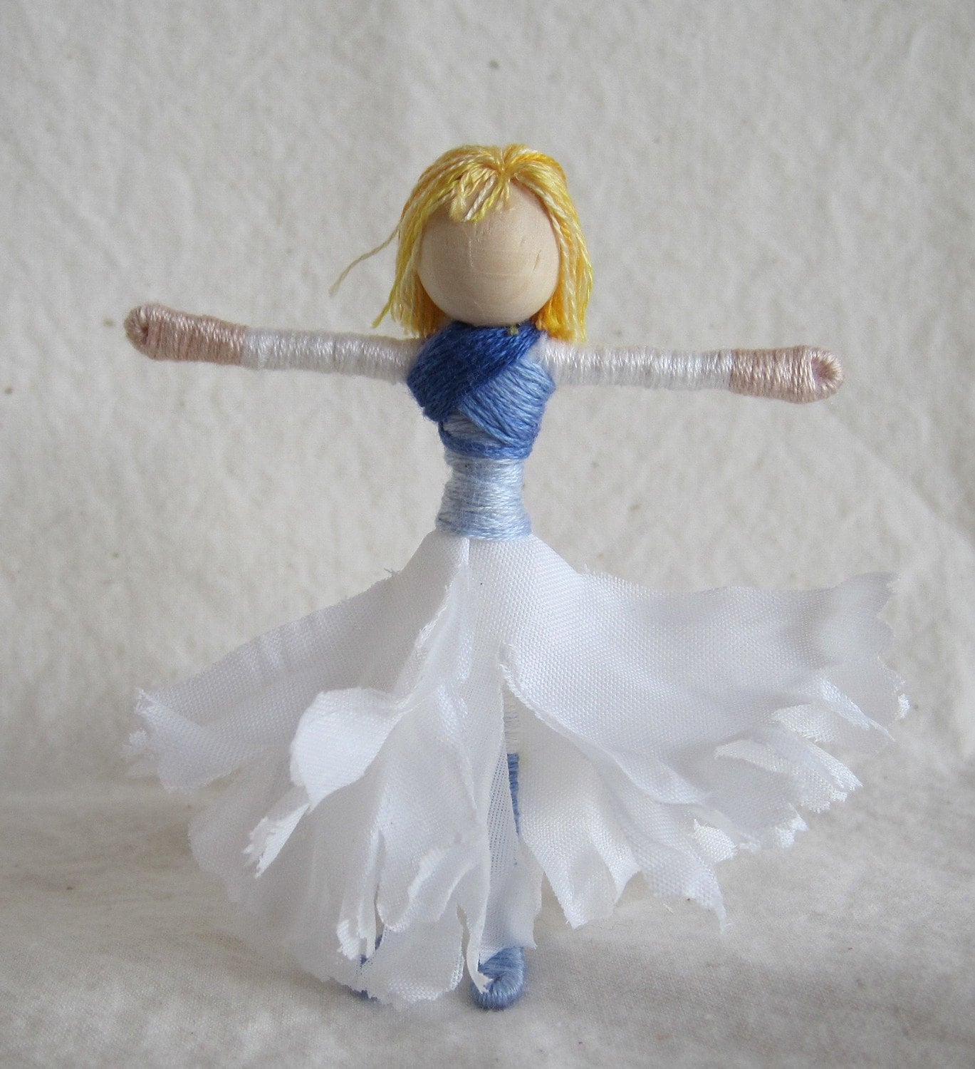 White Rose Flower Fairy Doll - Patriotic Doll - Forth of July - Etsy