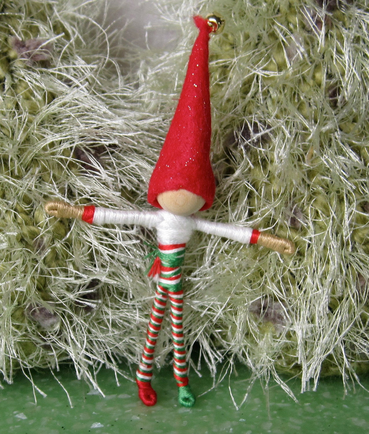 Christmas Elf Red White and Green Latin Elf - Etsy